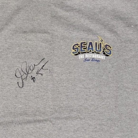 Other | Junior Seau Autographed Seaus Restaurant Shirt | Poshmark